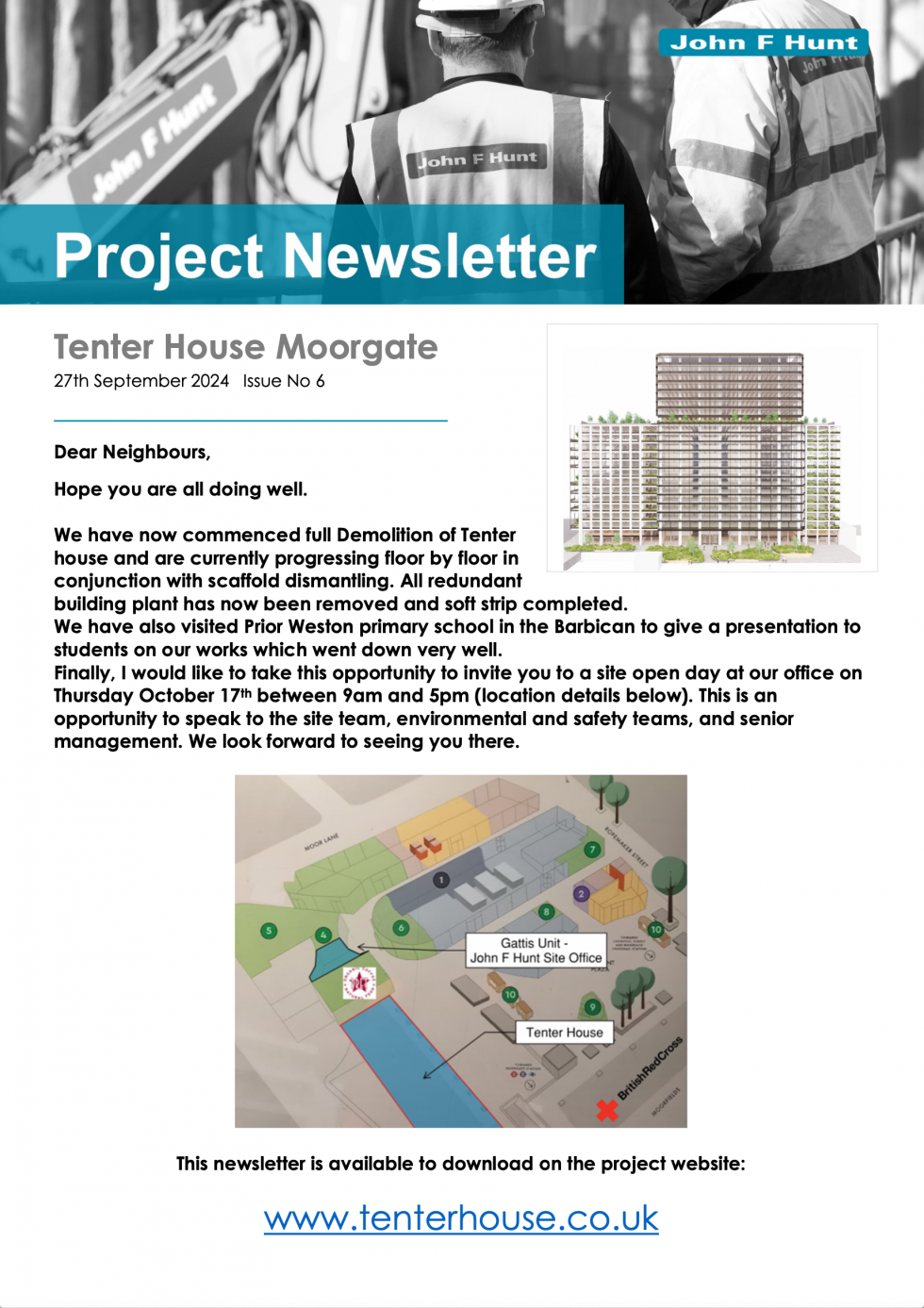 Construction updates | Tenter House